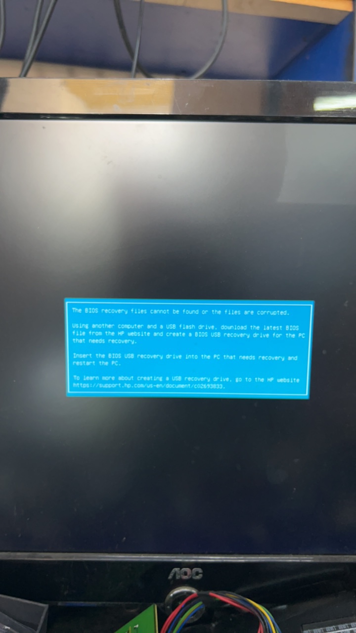 惠普的一台小机器提示bios错误-迅维网-维修论坛