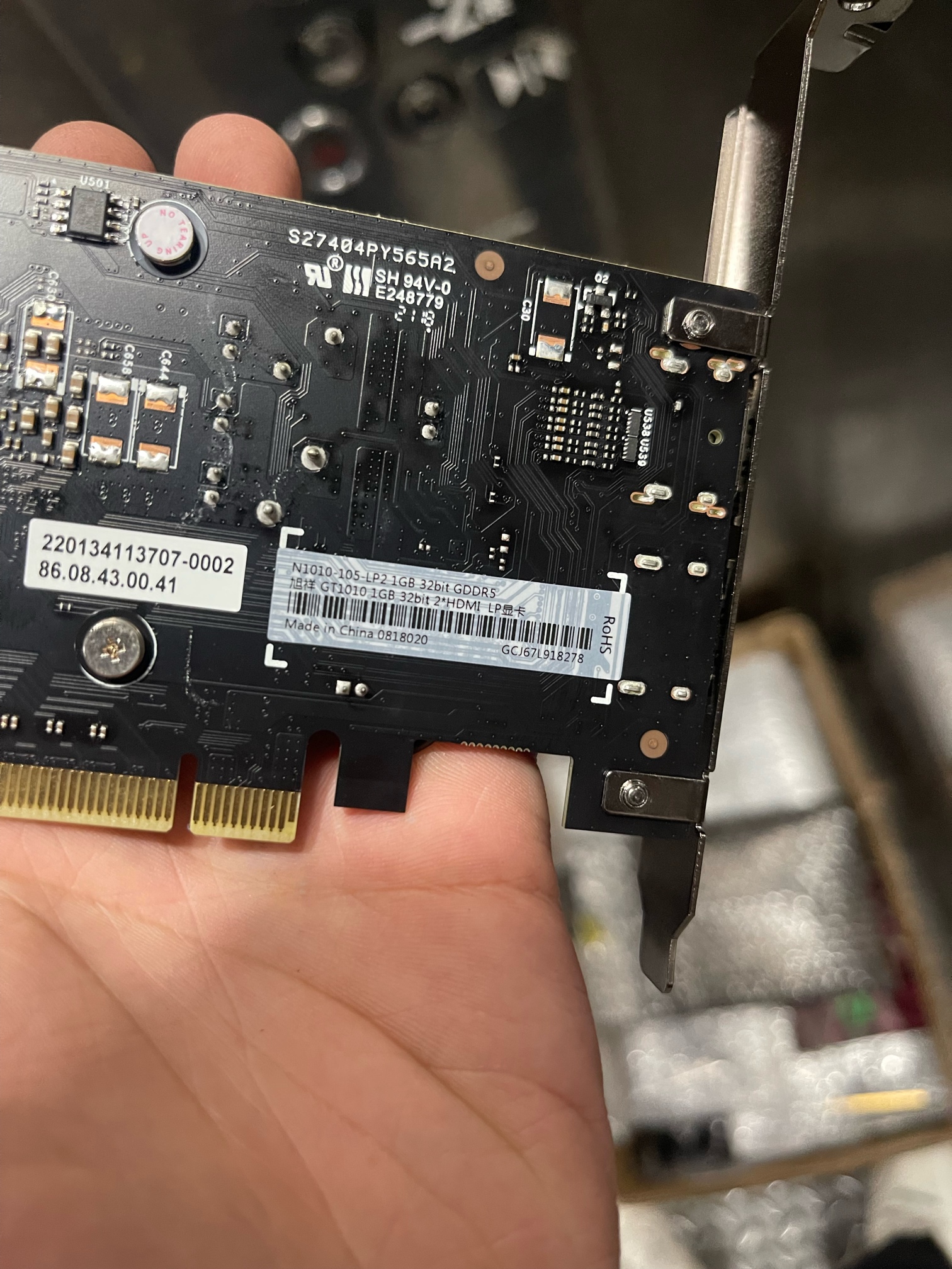 全新品牌机拆机 gt1010 1gb 35片-迅维网-维修论坛